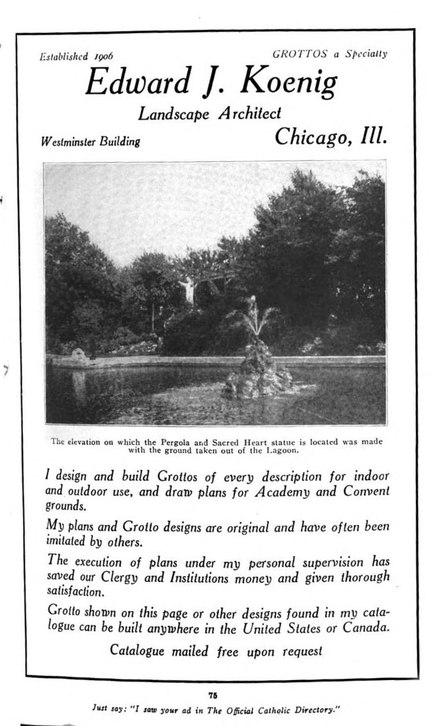 Edward J. Koenig, the “Grotto King” – Lourdes Grottos of North America